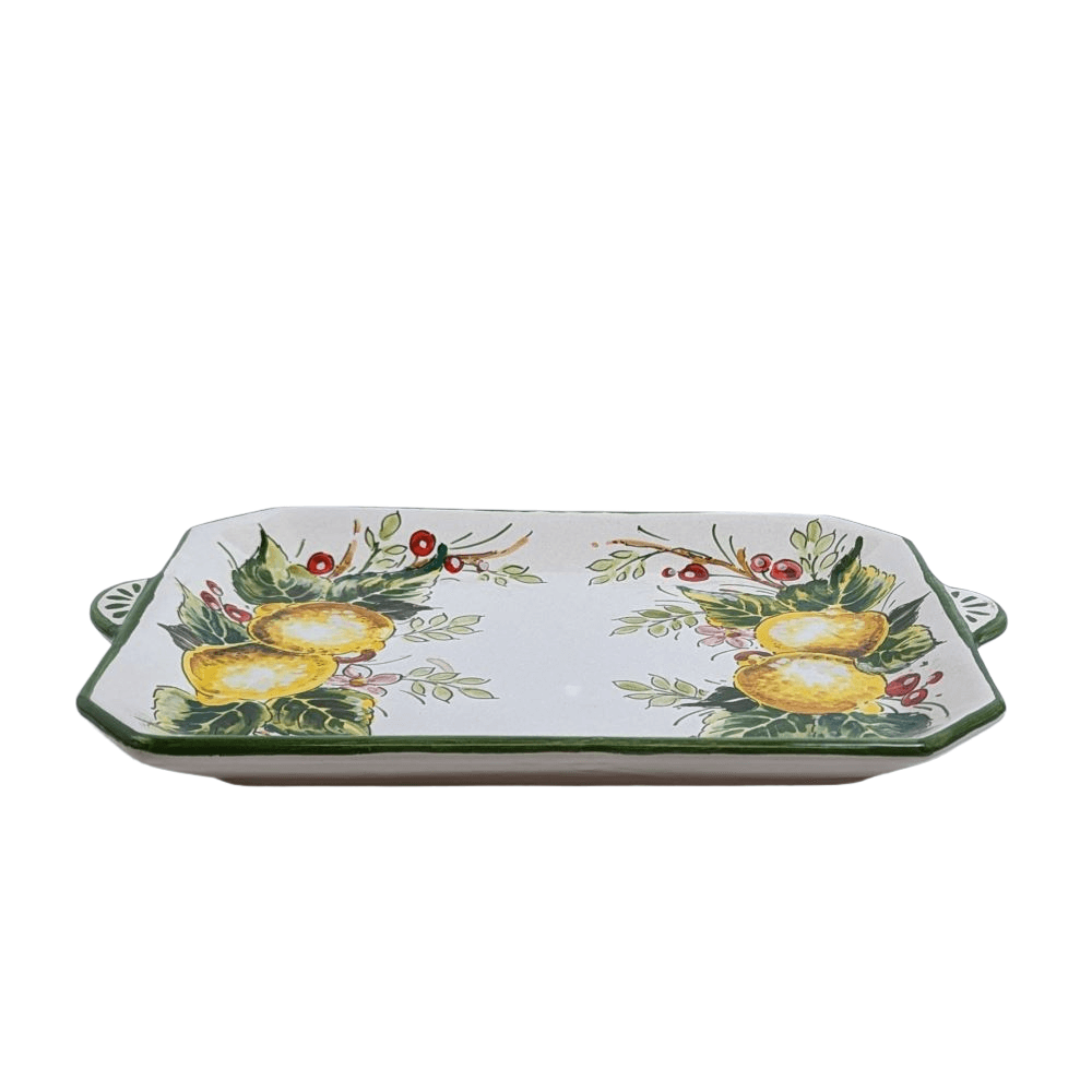 Small rectangular tray - limone mazzo – Paradiso Ceramics Australia | Handmade in Italy