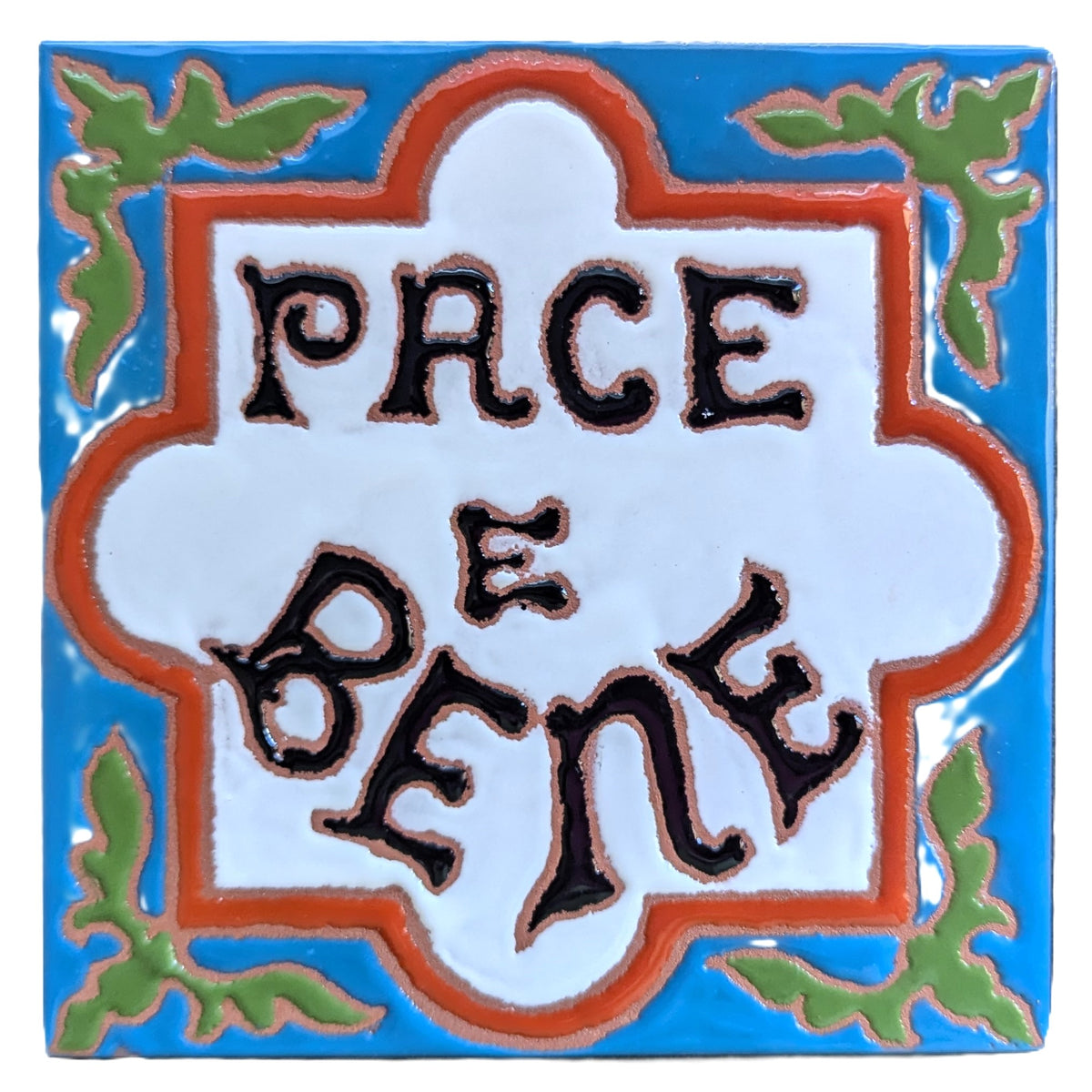 Pace e Bene tile - 15cmx15cm (Sial) – Paradiso Ceramics Australia ...