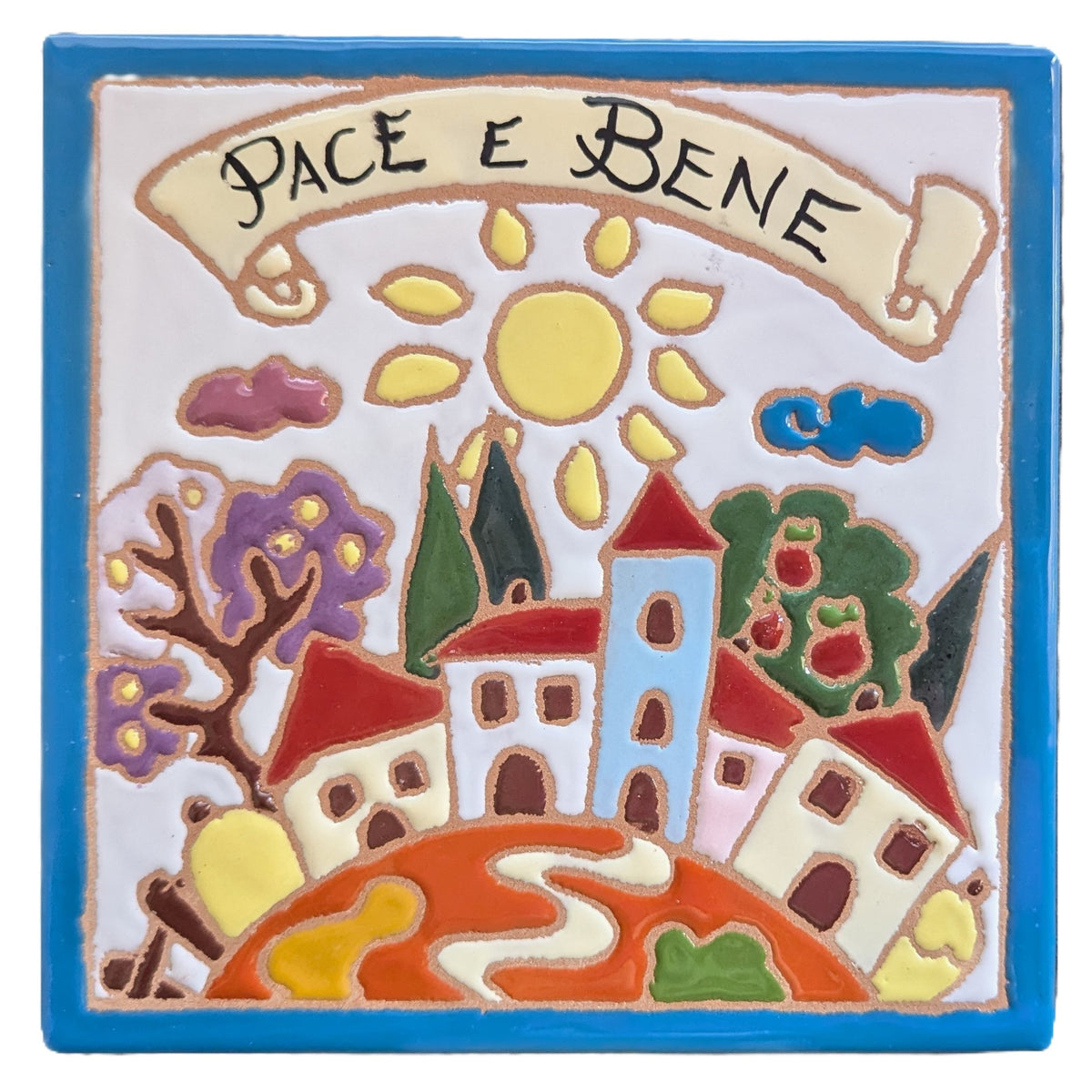 Pace e Bene tile - 15cmx15cm (Sial) – Paradiso Ceramics Australia ...