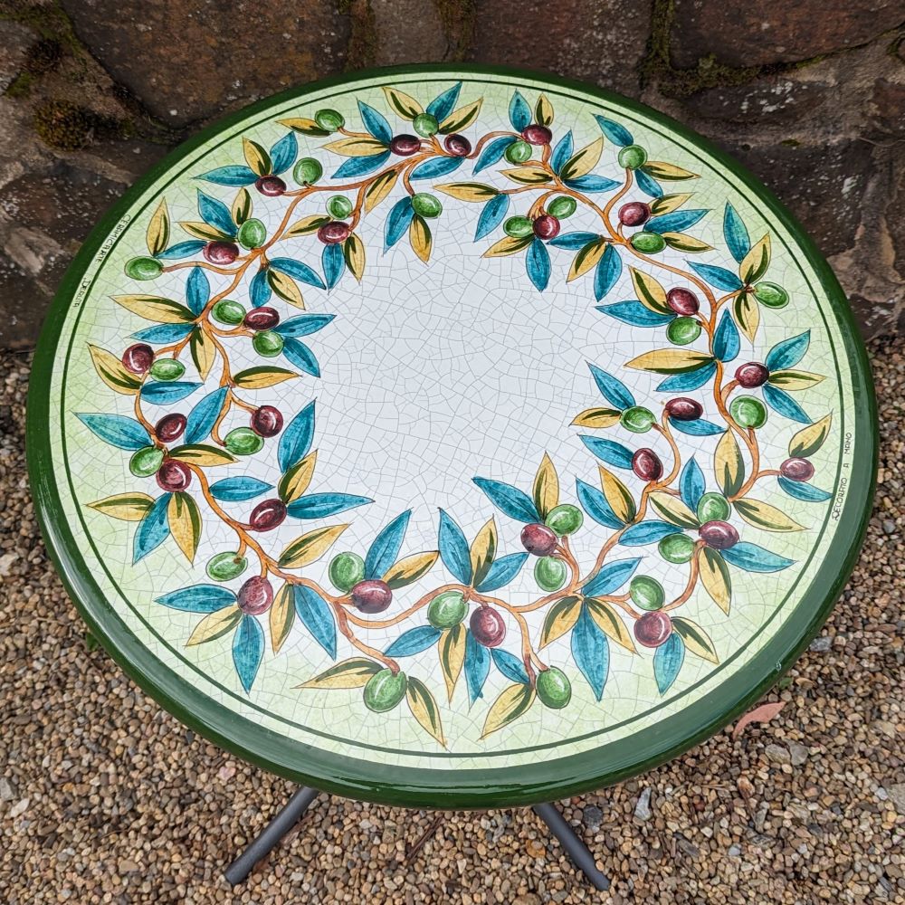 Volcanic stone table - 60cm diam - 'Trevi' – Paradiso Ceramics ...