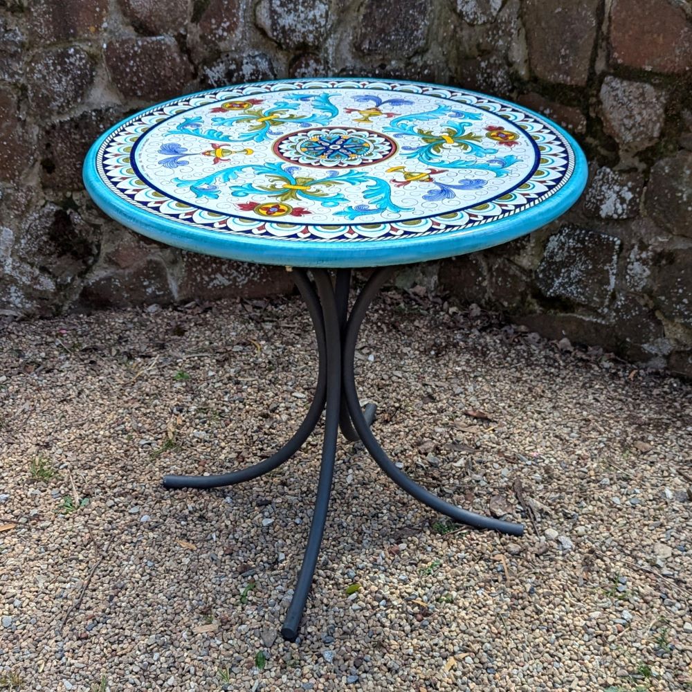 Volcanic stone table - 80cm diam - 'Expo' – Paradiso Ceramics Australia ...
