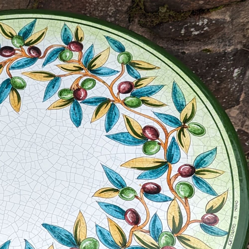 Volcanic stone table - 60cm diam - 'Trevi' – Paradiso Ceramics ...